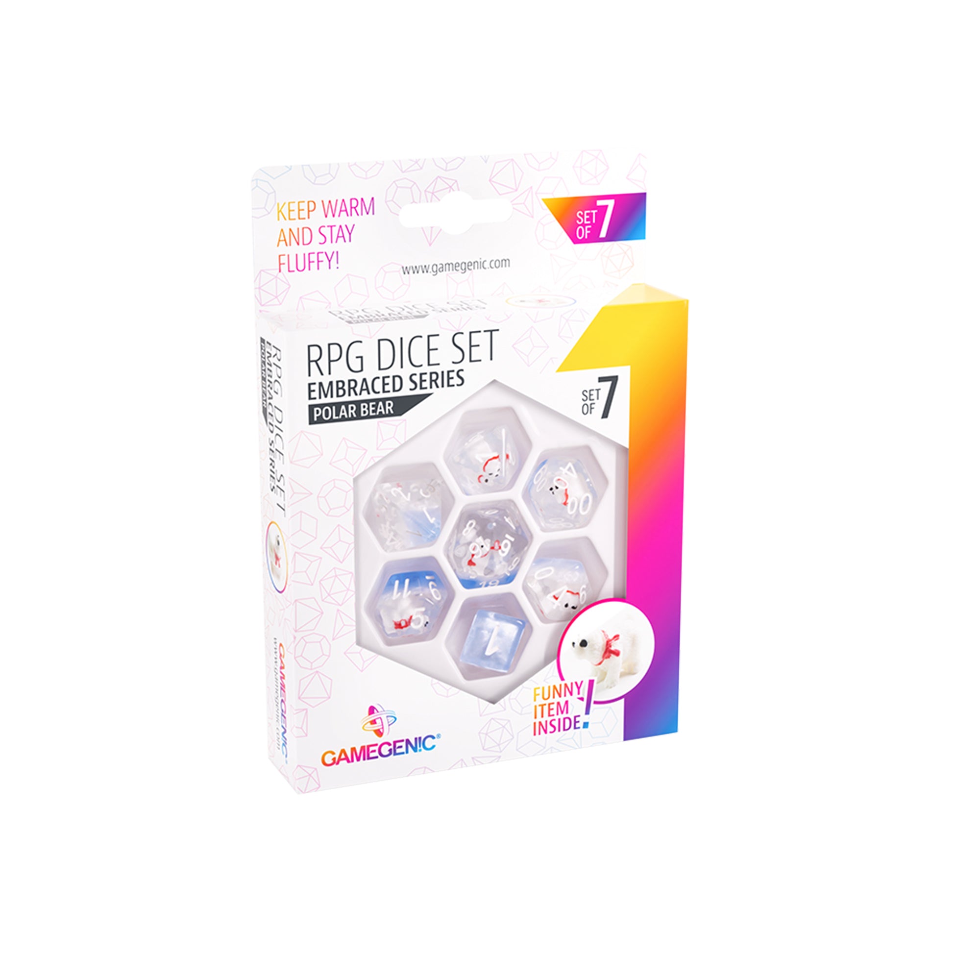 Embraced Series - Polar bear - RPG Dice Set (7pcs) – Asmodee North America