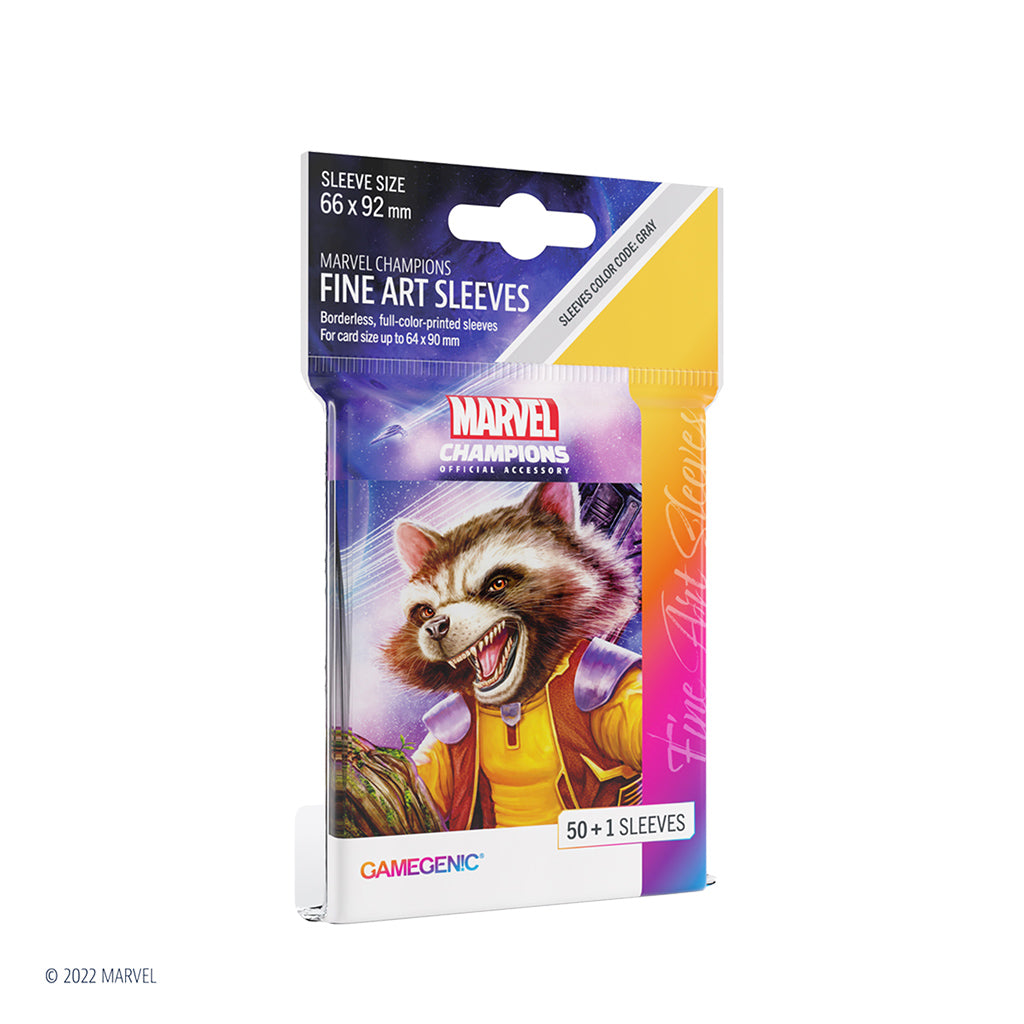 Gamegenic Marvel Champions The Card Game Official Rocket Racoon Fine Art Sleeves – Asmodee North ...