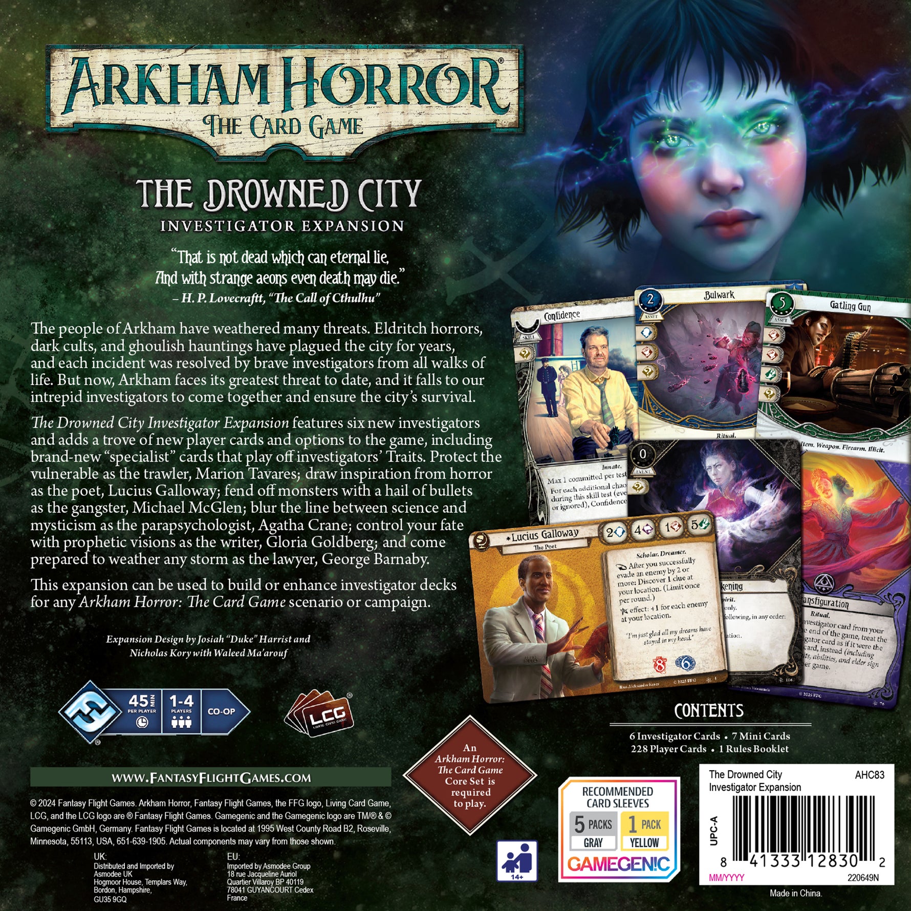 Arkham Horror: The Card Game - The Drowned City Investigator Expansion ...