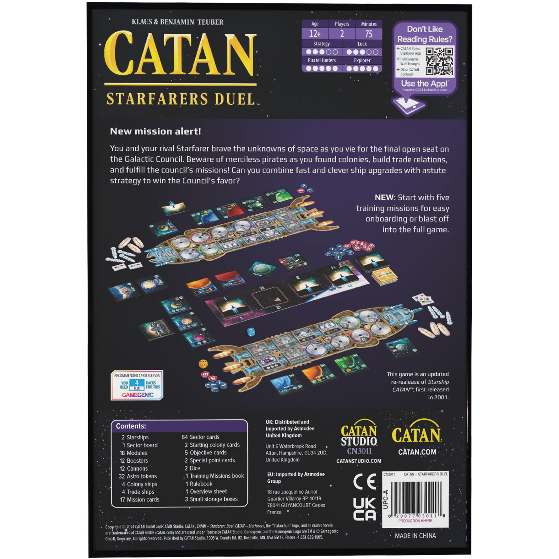 Catan Starfarers Duel: 2 Player Space Adventure Board Game – Asmodee USA
