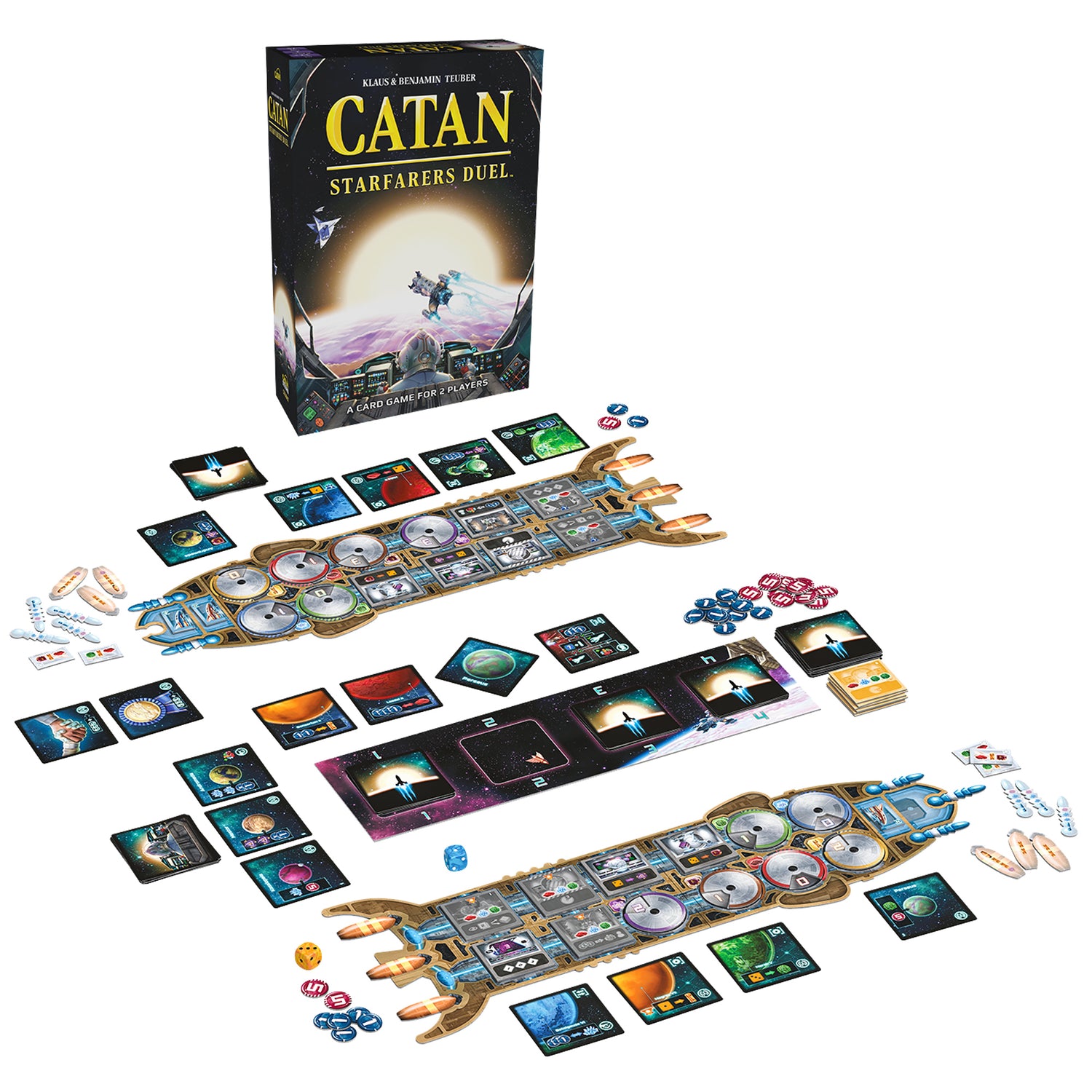 Catan Starfarers Duel: 2 Player Space Adventure Board Game – Asmodee USA