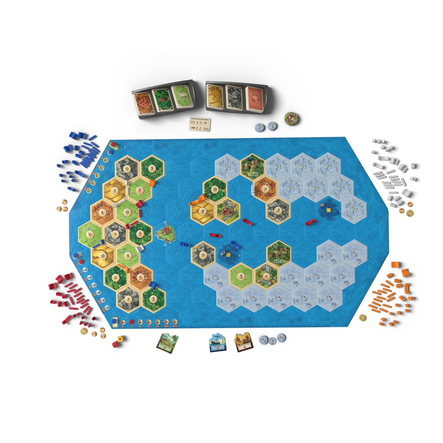 CATAN® – Explorers & Pirates Board Game Expansion – Asmodee USA