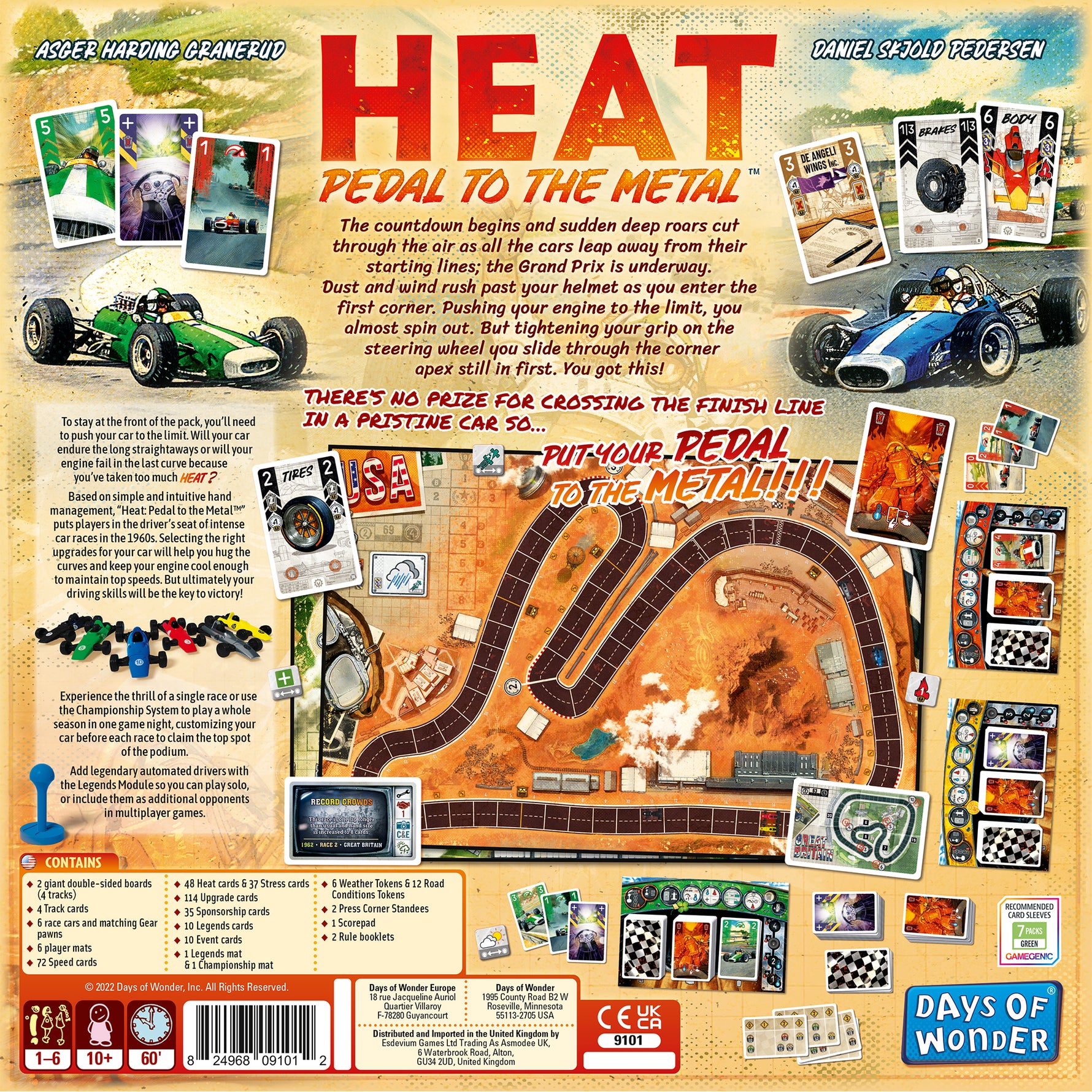 Heat Pedal to the Metal Board Game – Asmodee USA