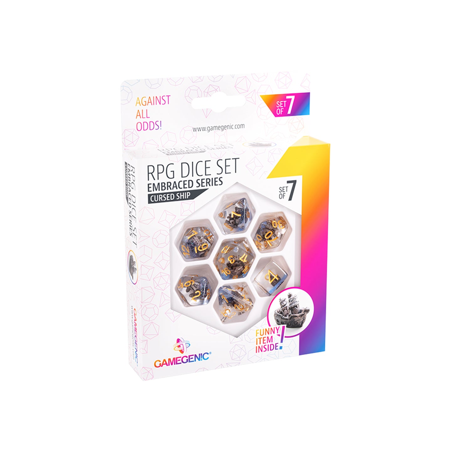 Embraced Series - Cursed Ship - RPG Dice Set (7pcs) – Asmodee USA