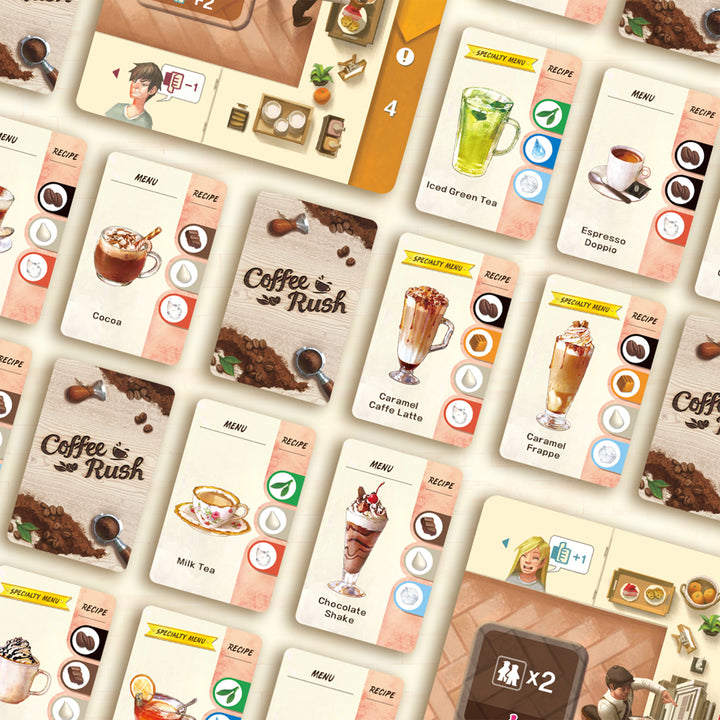 Coffee Rush Board Game - Brew Up Success in a Fun Coffee Adventure ...