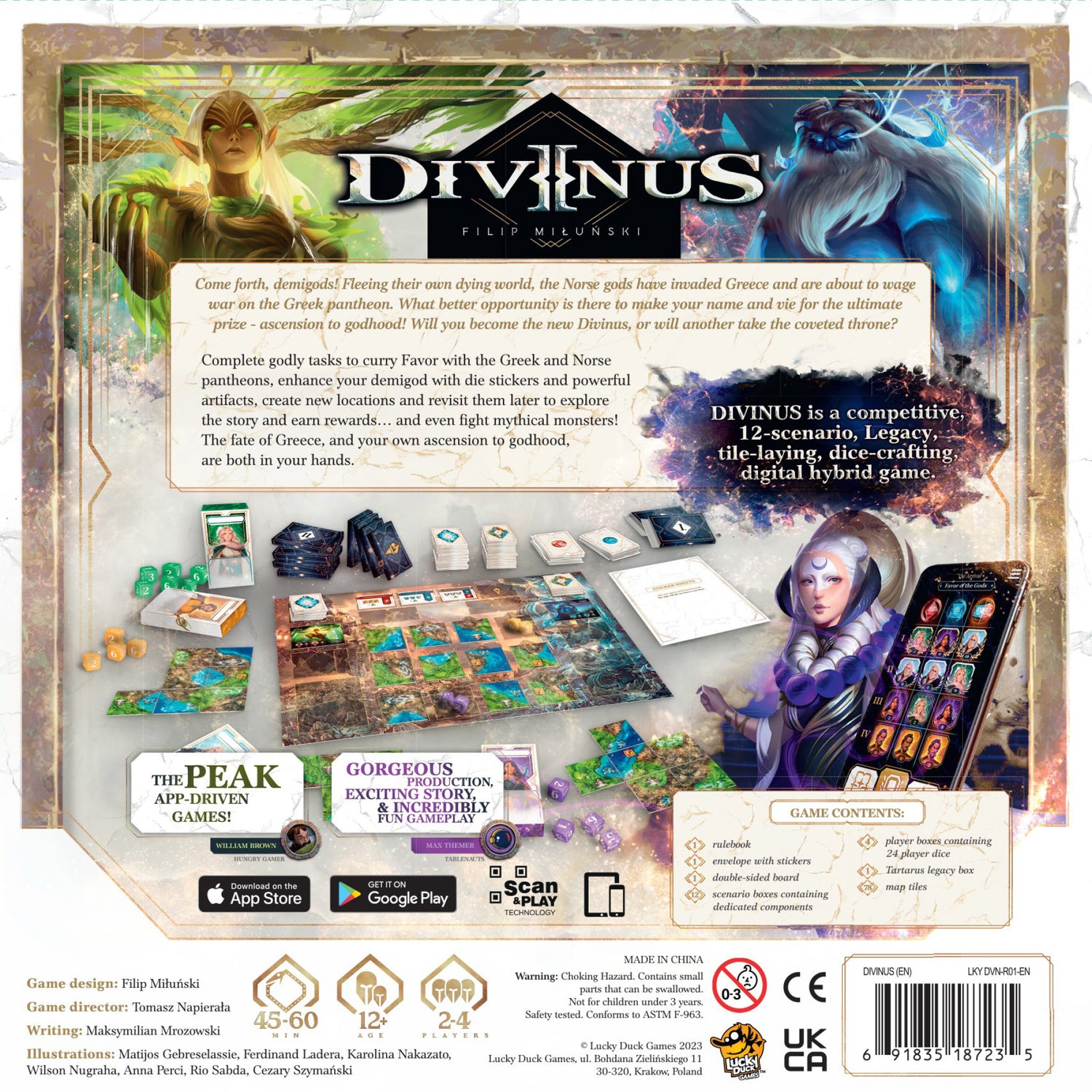 Divinus Board Game - Become a Demigod in a Campaign of Greek vs. Norse ...
