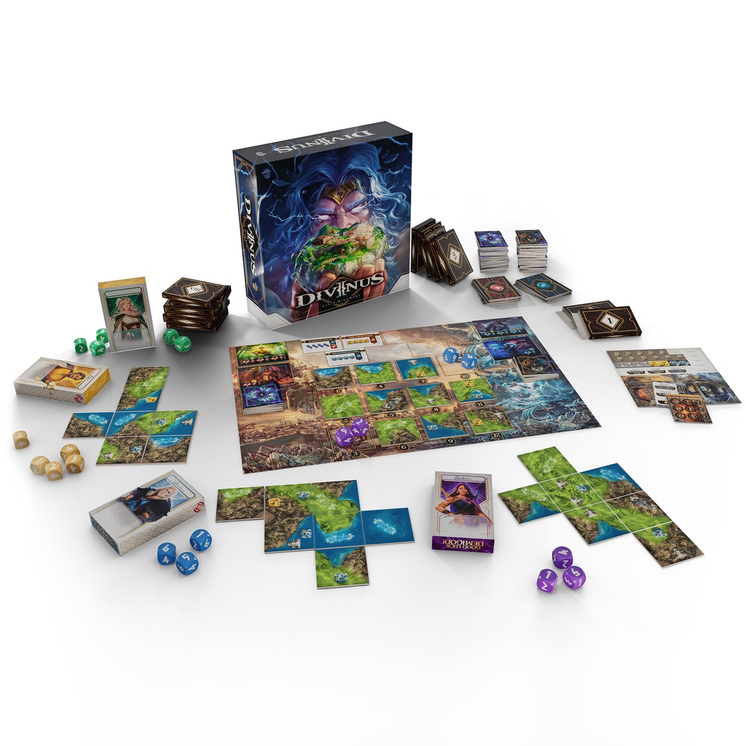 Divinus Board Game - Become a Demigod in a Campaign of Greek vs. Norse ...