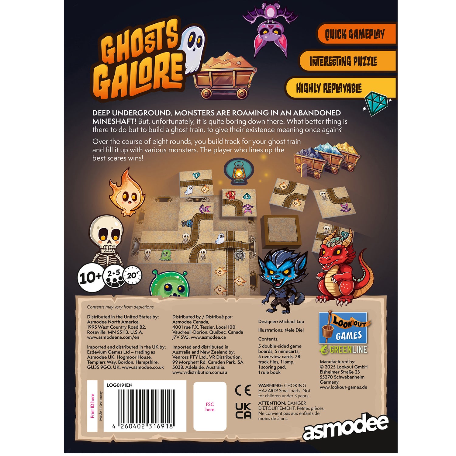 Ghosts Galore Board Game – Asmodee USA