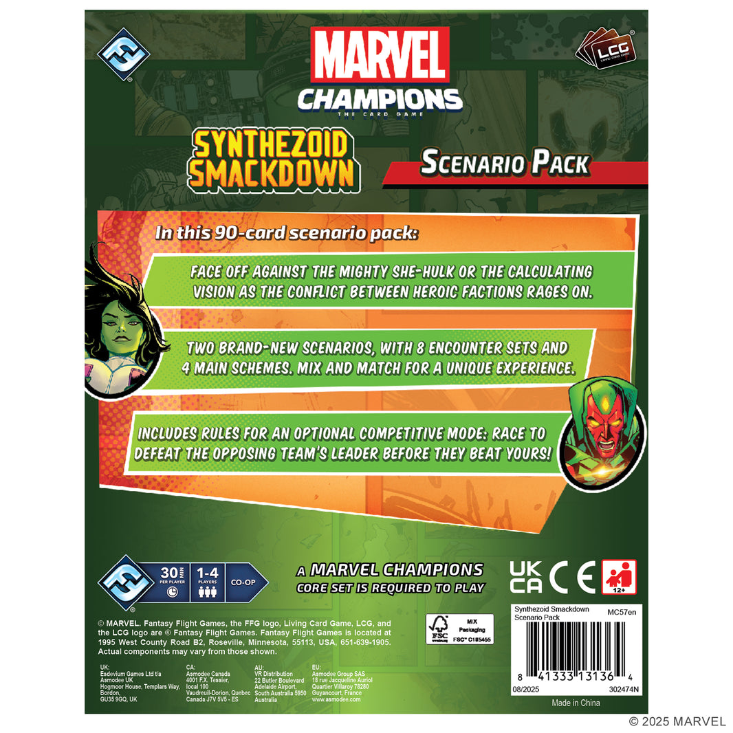Marvel Champions: The Card Game - Synthezoid Smackdown Scenario Pack ...