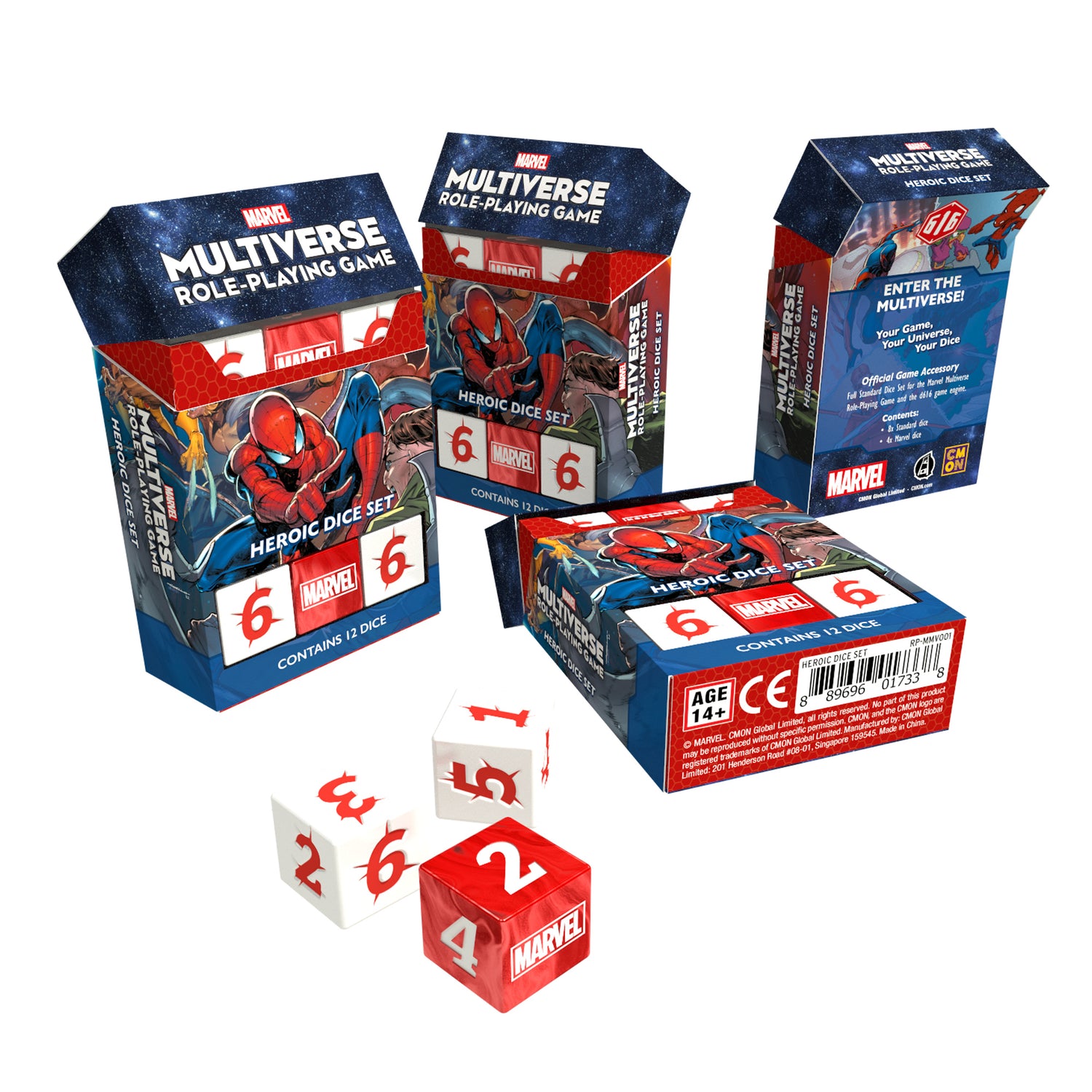 Marvel Multiverse Roleplaying Game Heroic Dice Set – Asmodee USA