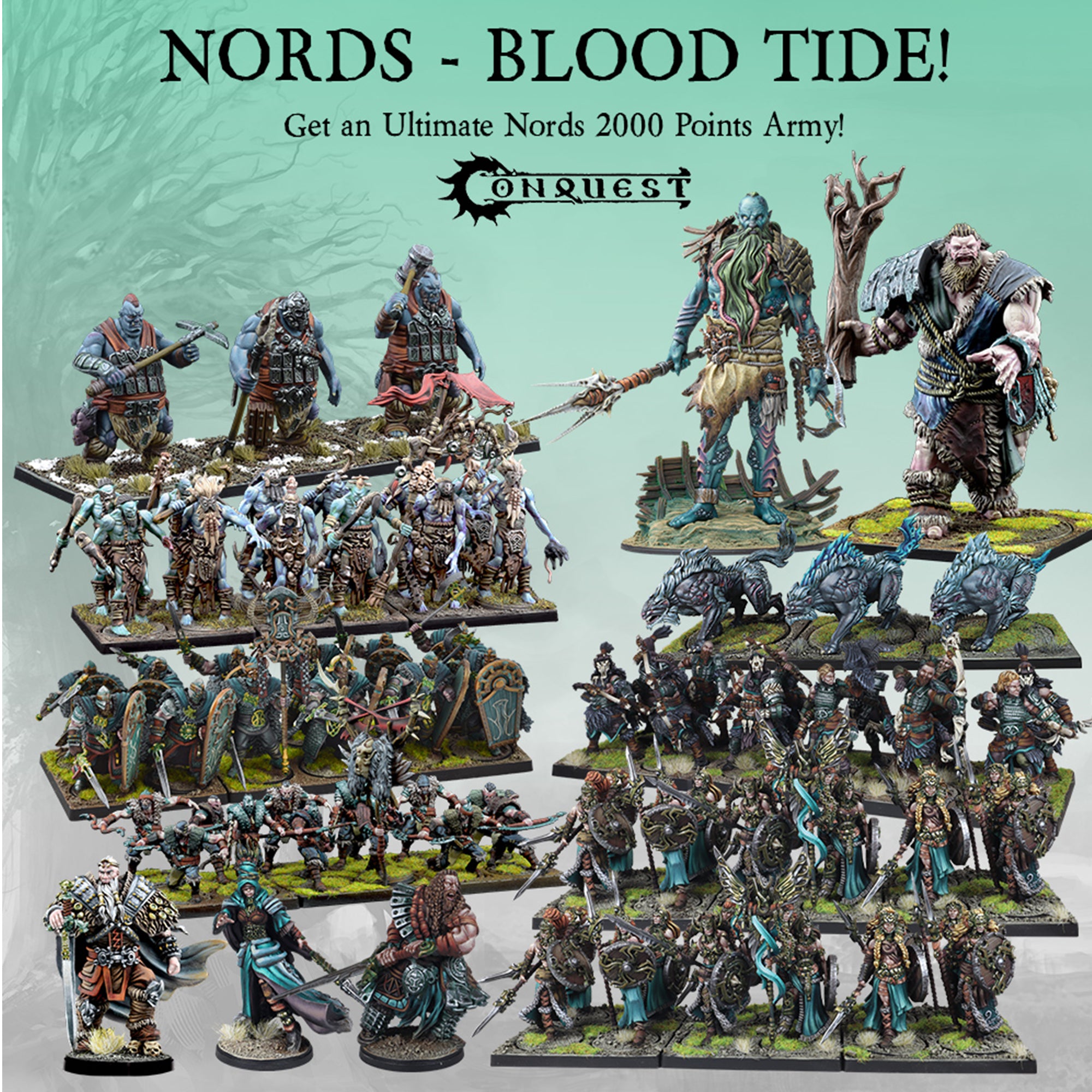 Conquest Miniatures Game - Nords: Blood Tide 2000pt Army – Asmodee ...