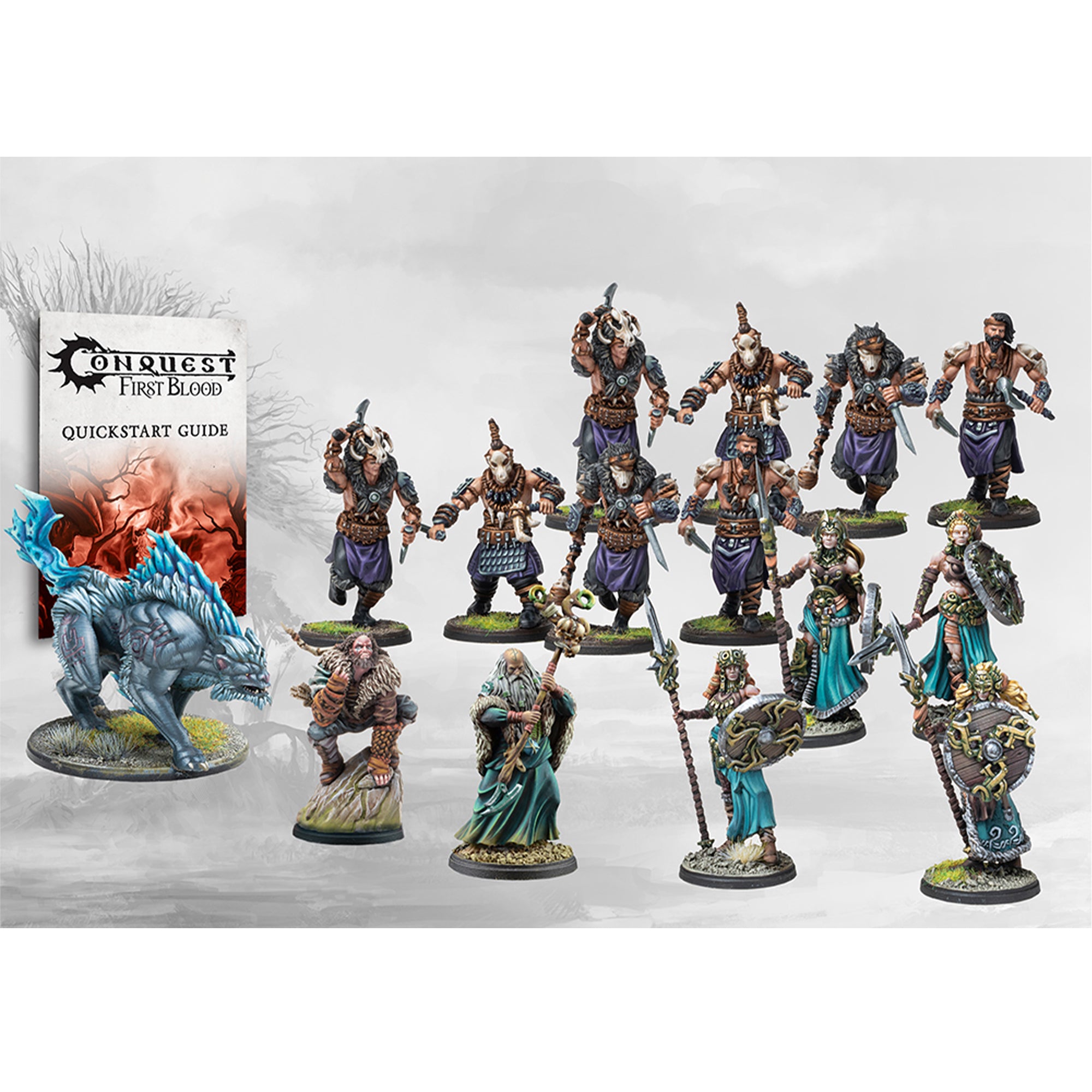 Conquest Miniatures Game - Nords: First Blood Warband – Asmodee North ...