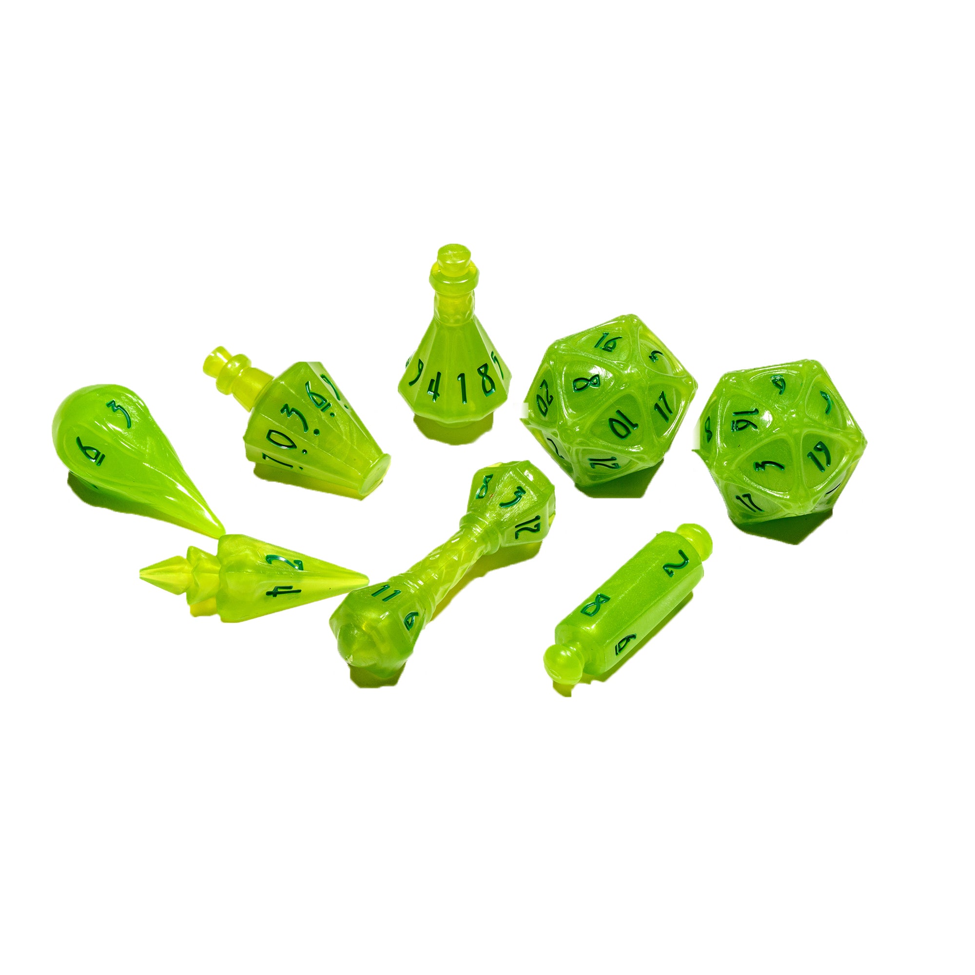 PolyHero Wizard 8 Dice Set Acid Splash – Asmodee North America