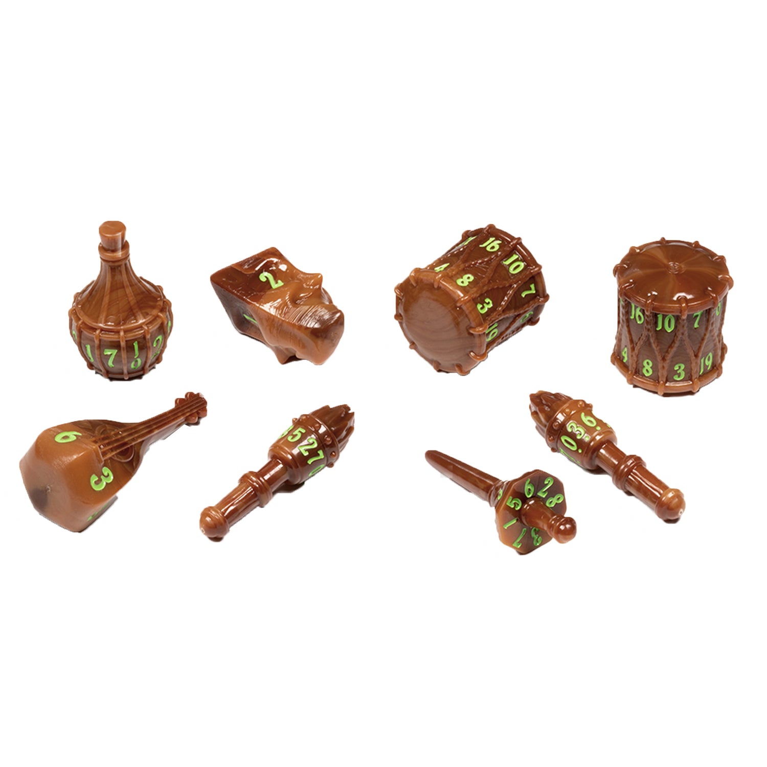 PolyHero Bard 8 Dice Set Woodland Verse – Asmodee USA