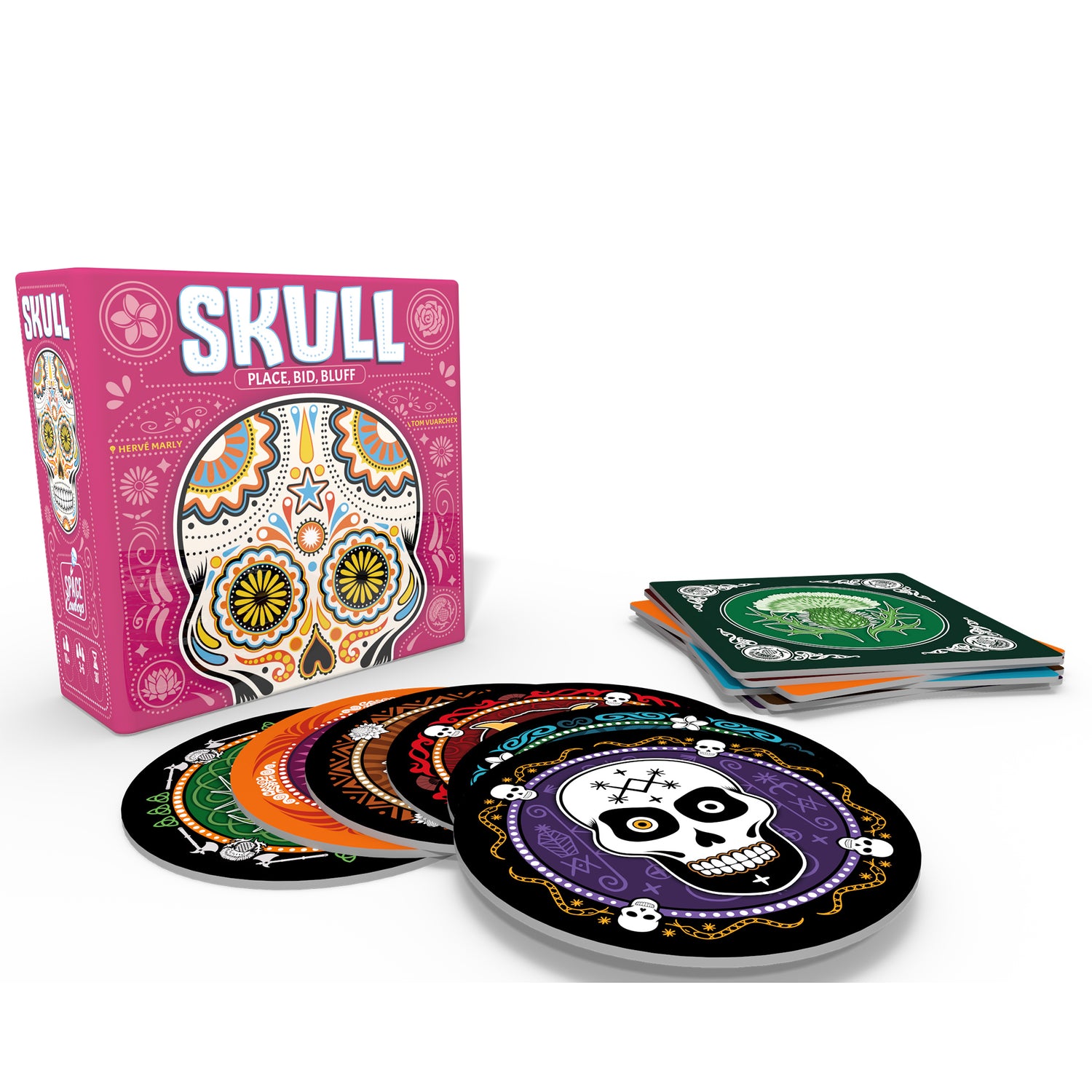Skull Card Game -Bluff, Deception, and Roses – Asmodee USA