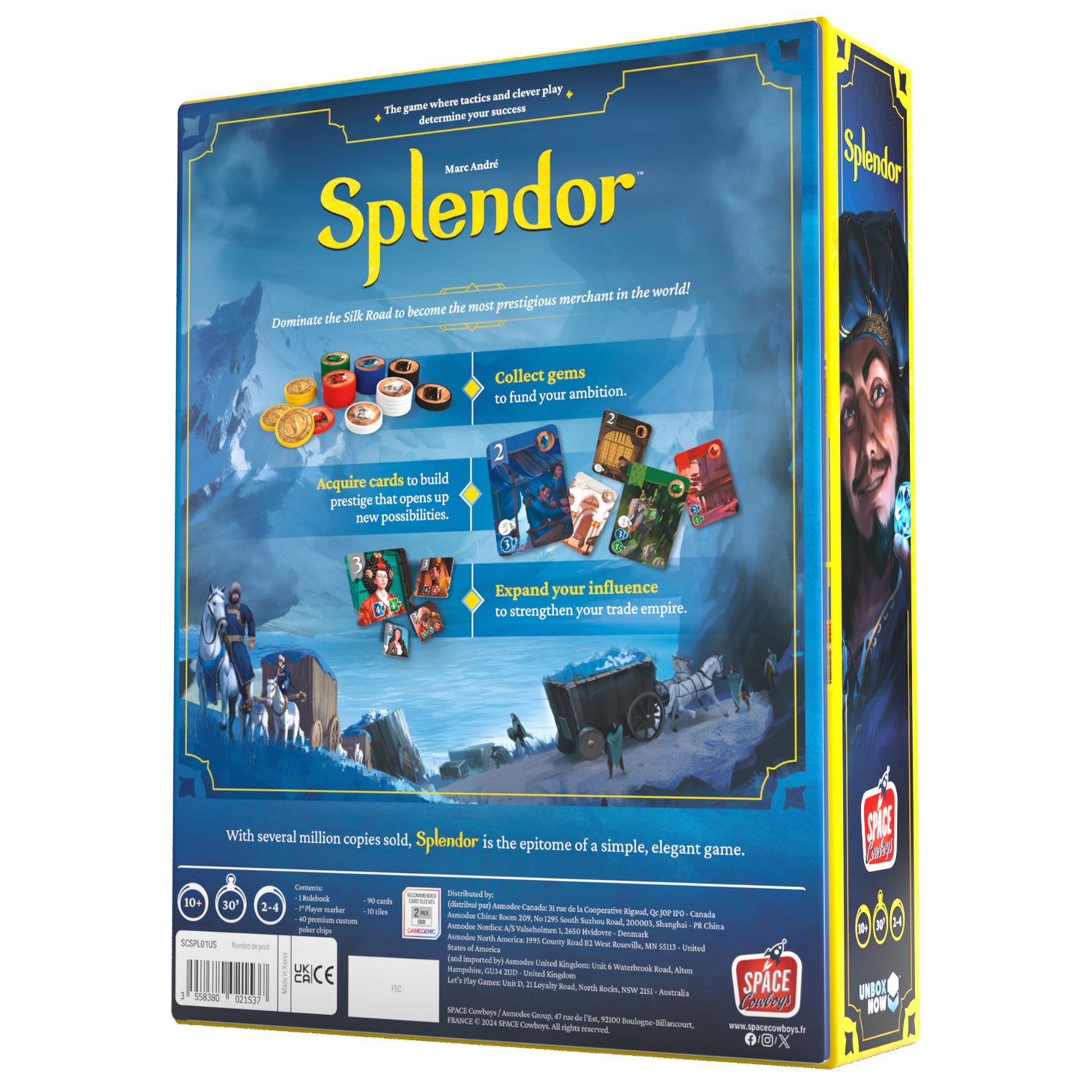 Splendor Board Game - Strategy Game for Prestigious Gems – Asmodee ...