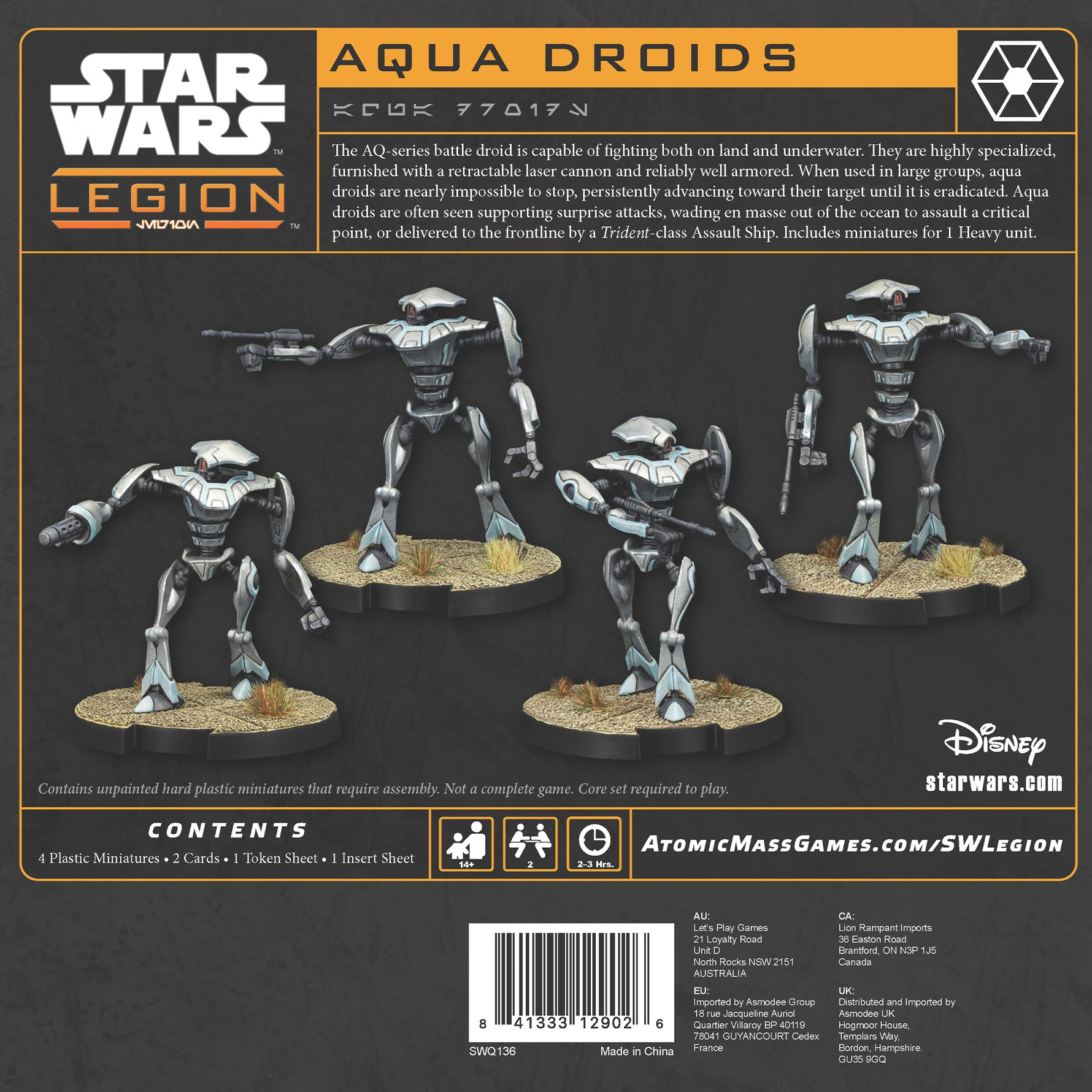 Star Wars: Legion - Aqua Droid Unit Expansion – Asmodee North America