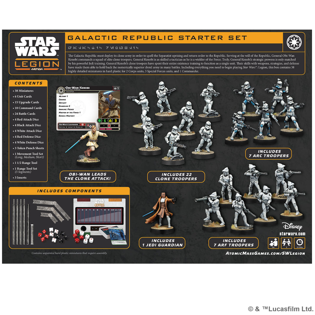 Star Wars: Legion - Galactic Republic Starter Set – Asmodee USA