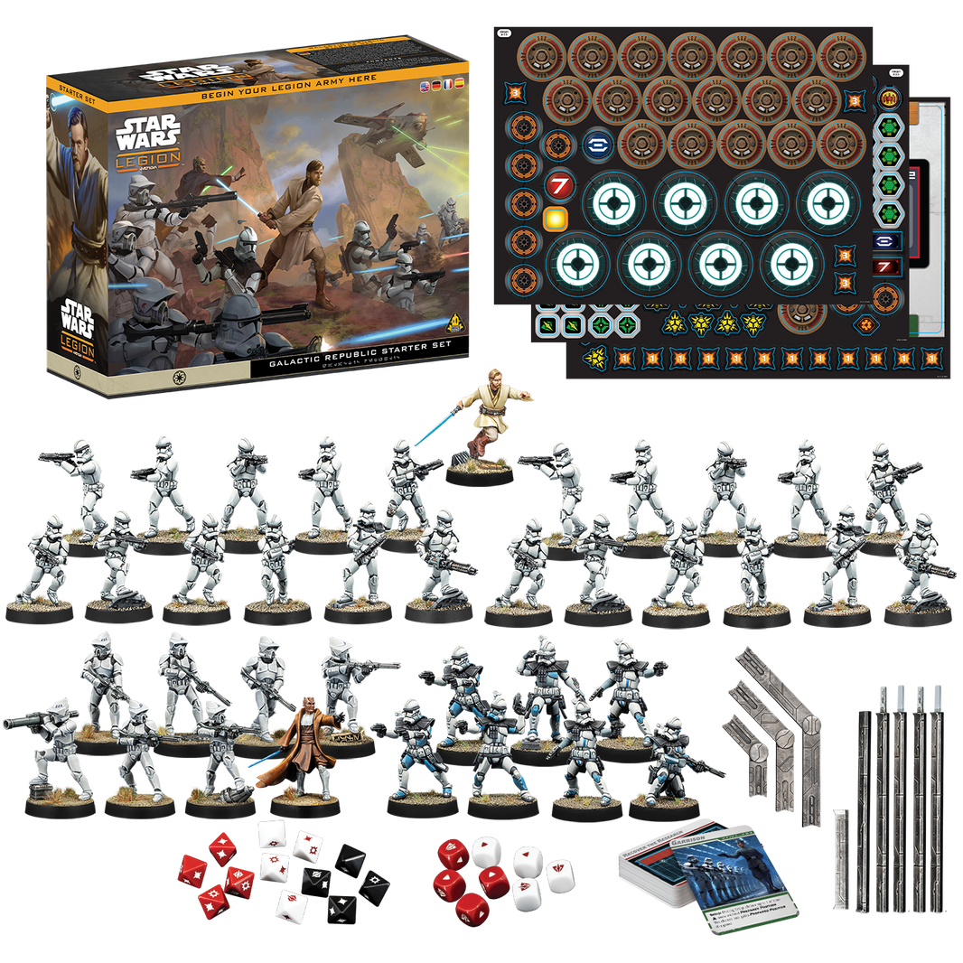 Star Wars: Legion - Galactic Republic Starter Set – Asmodee USA