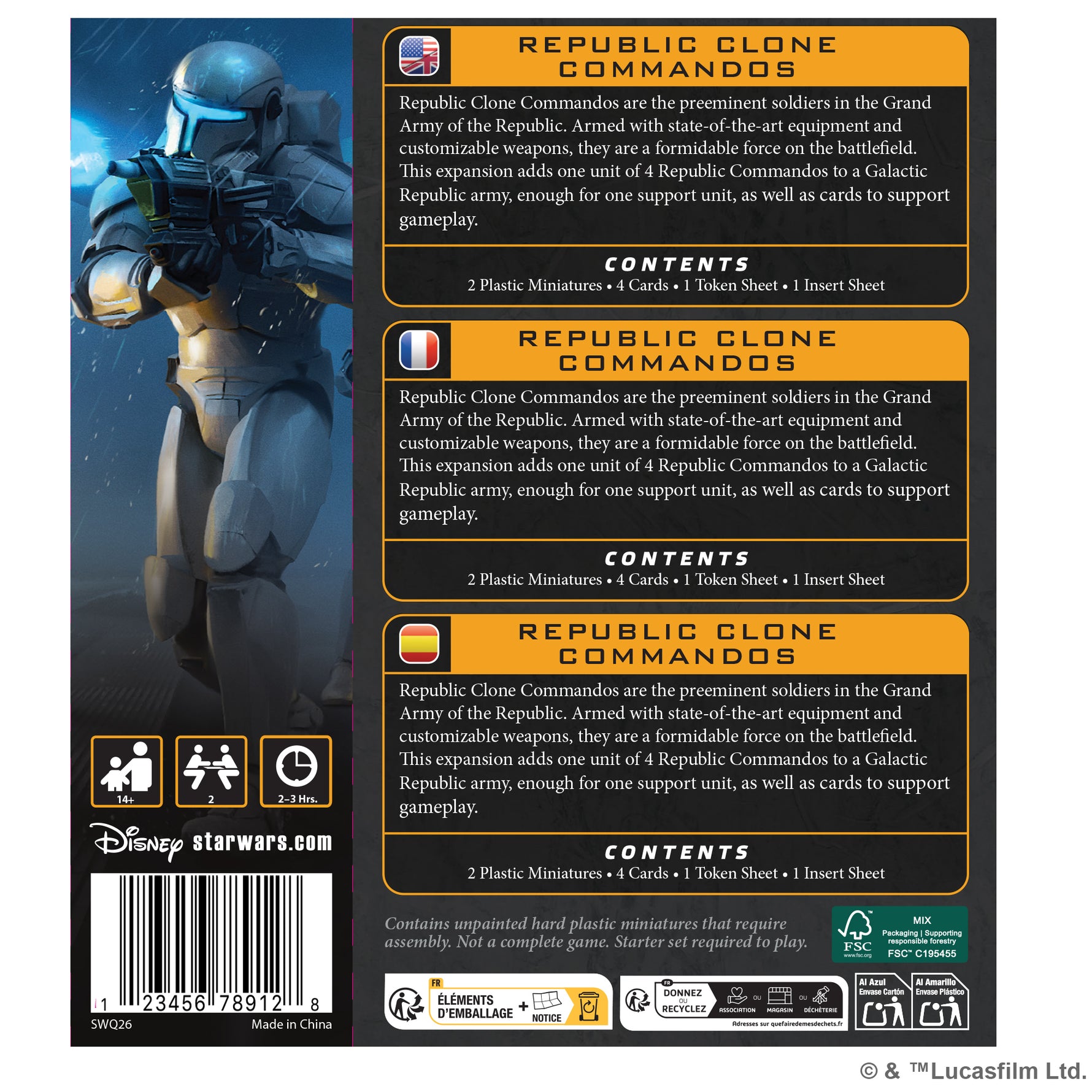Star Wars: Legion – Republic Clone Commandos – Asmodee USA