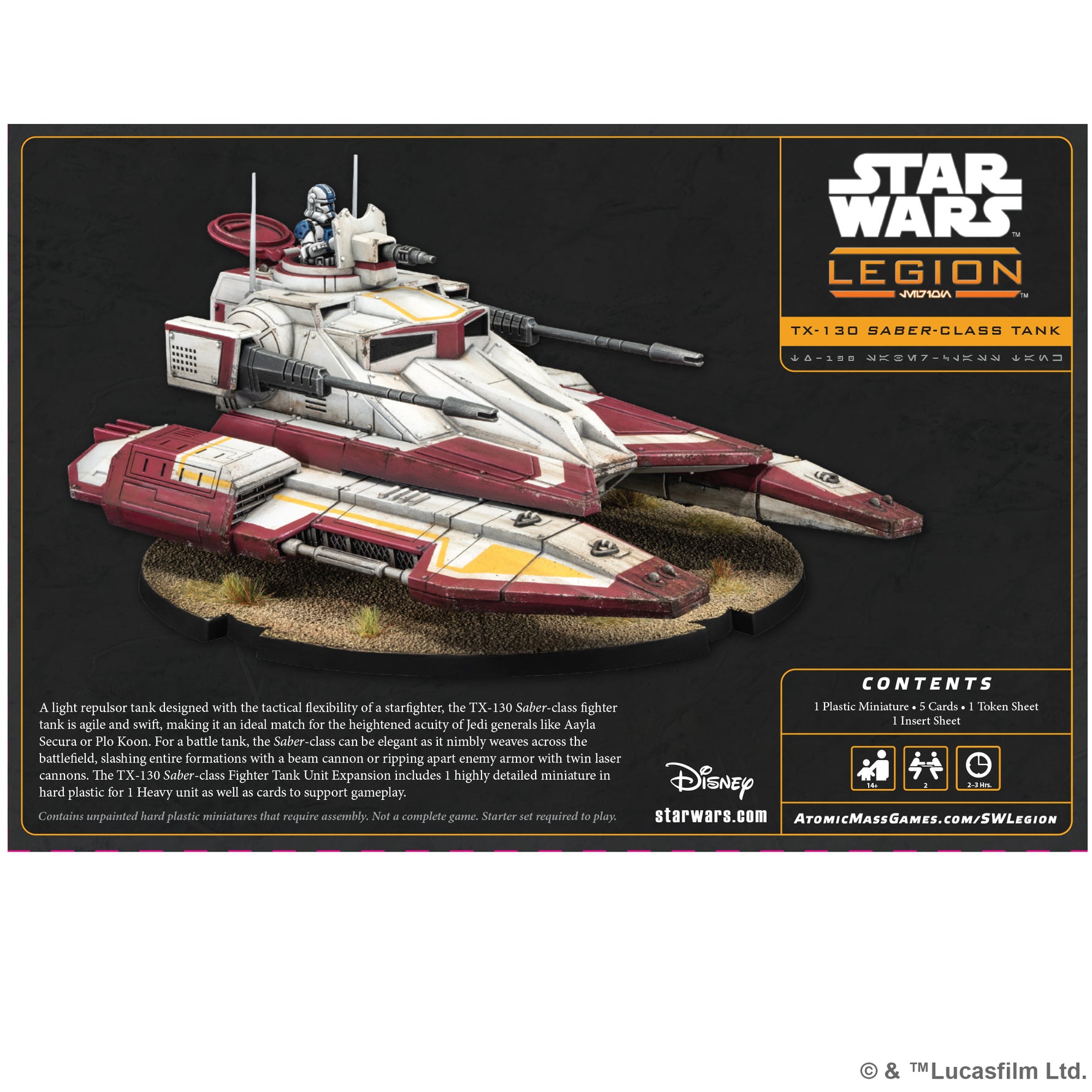 Star Wars: Legion – TX-130 Saber Tank – Asmodee USA