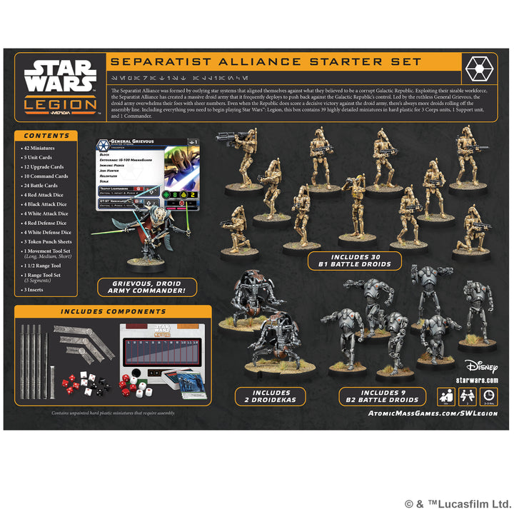 Star Wars: Legion - Separatist Alliance Starter Set – Asmodee USA