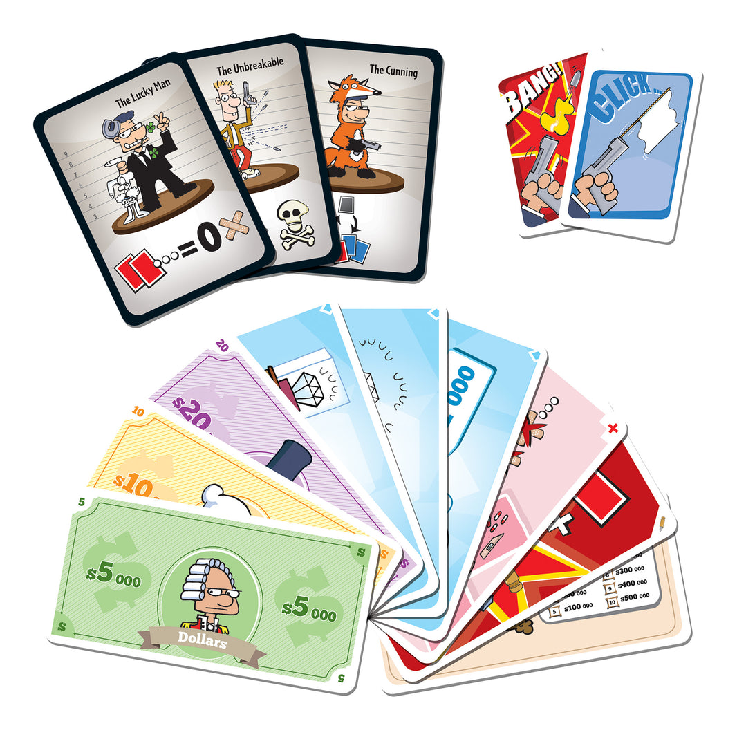 Cash N Guns 2nd Edition Board Game - Party Heist Game with Foam Guns ...