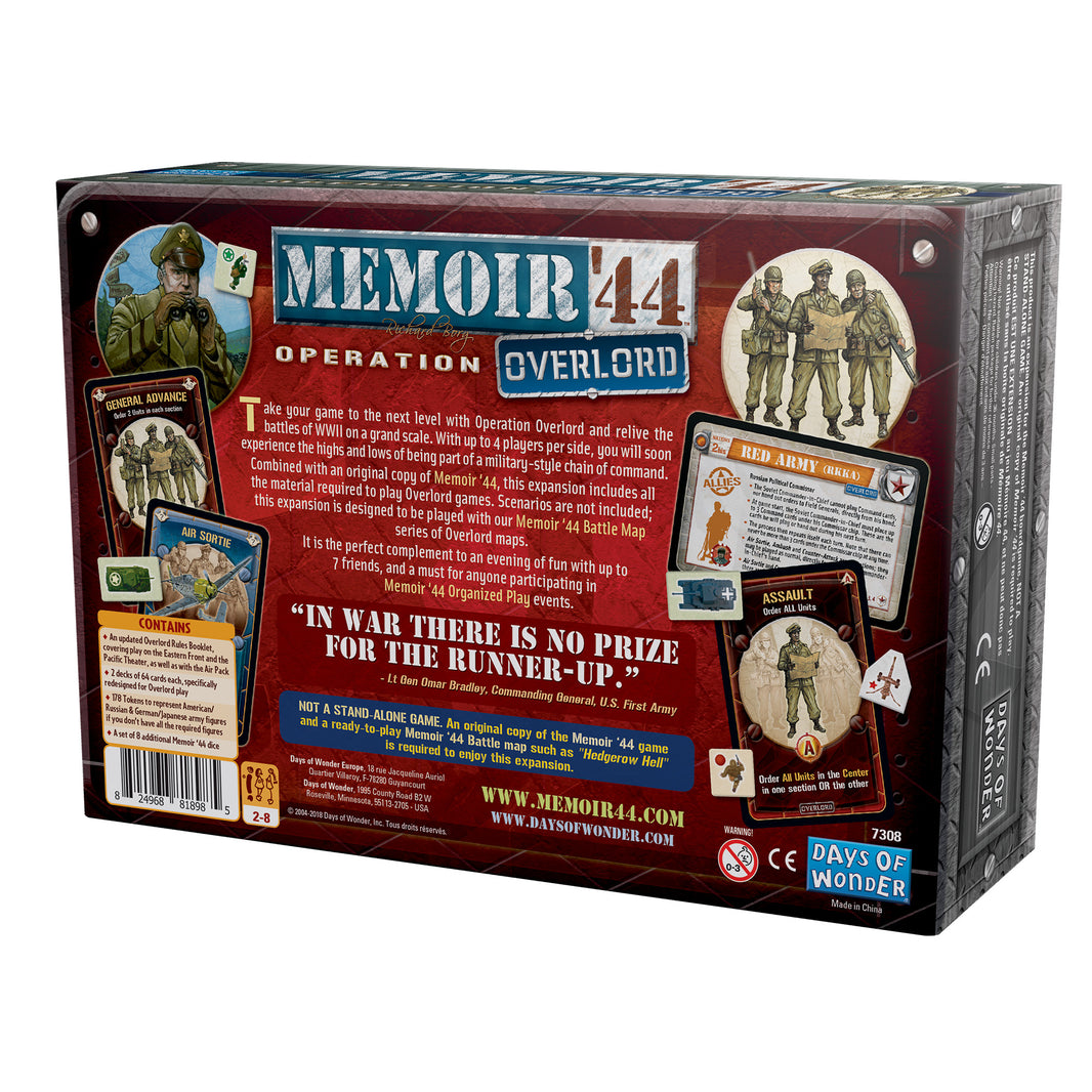Memoir '44 Operation Overlord Board Game Expansion Strategy Game ...