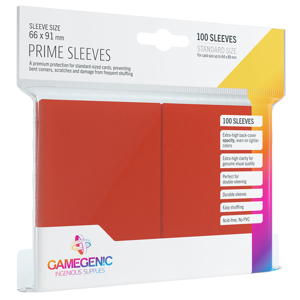 PRIME Sleeves: Red – Asmodee North America