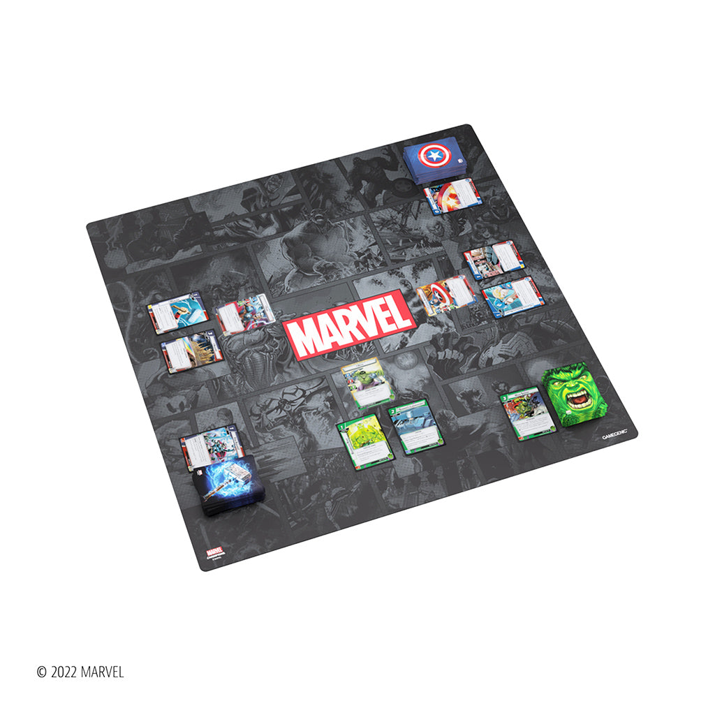 Marvel Champions Game Mat XL – Marvel Black – Asmodee North America