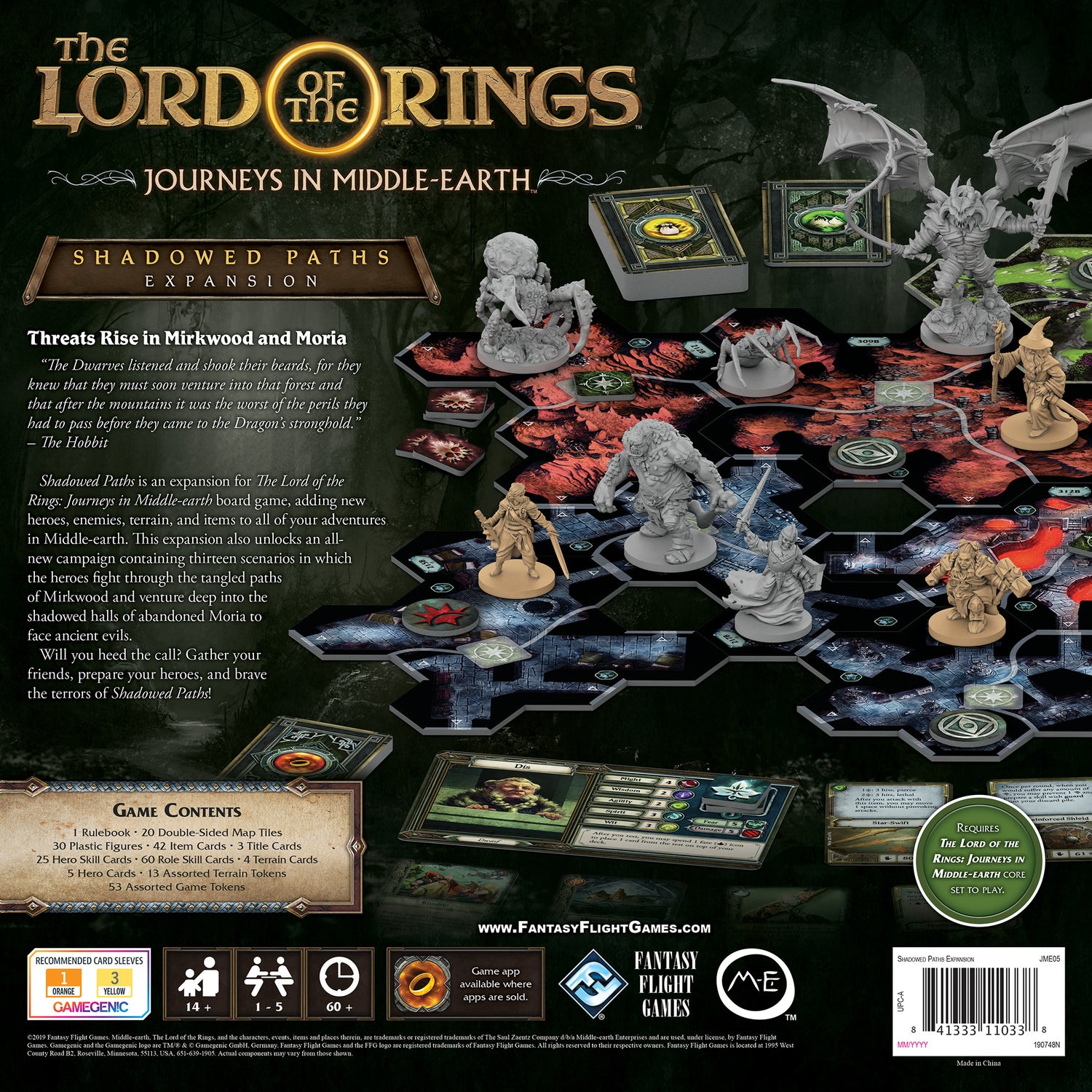 The Lord of the Rings Journeys in Middle-earth Shadowed Paths – Asmodee ...