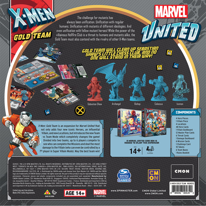 Marvel United X-Men: Gold Team Board Game Expansion – Asmodee USA