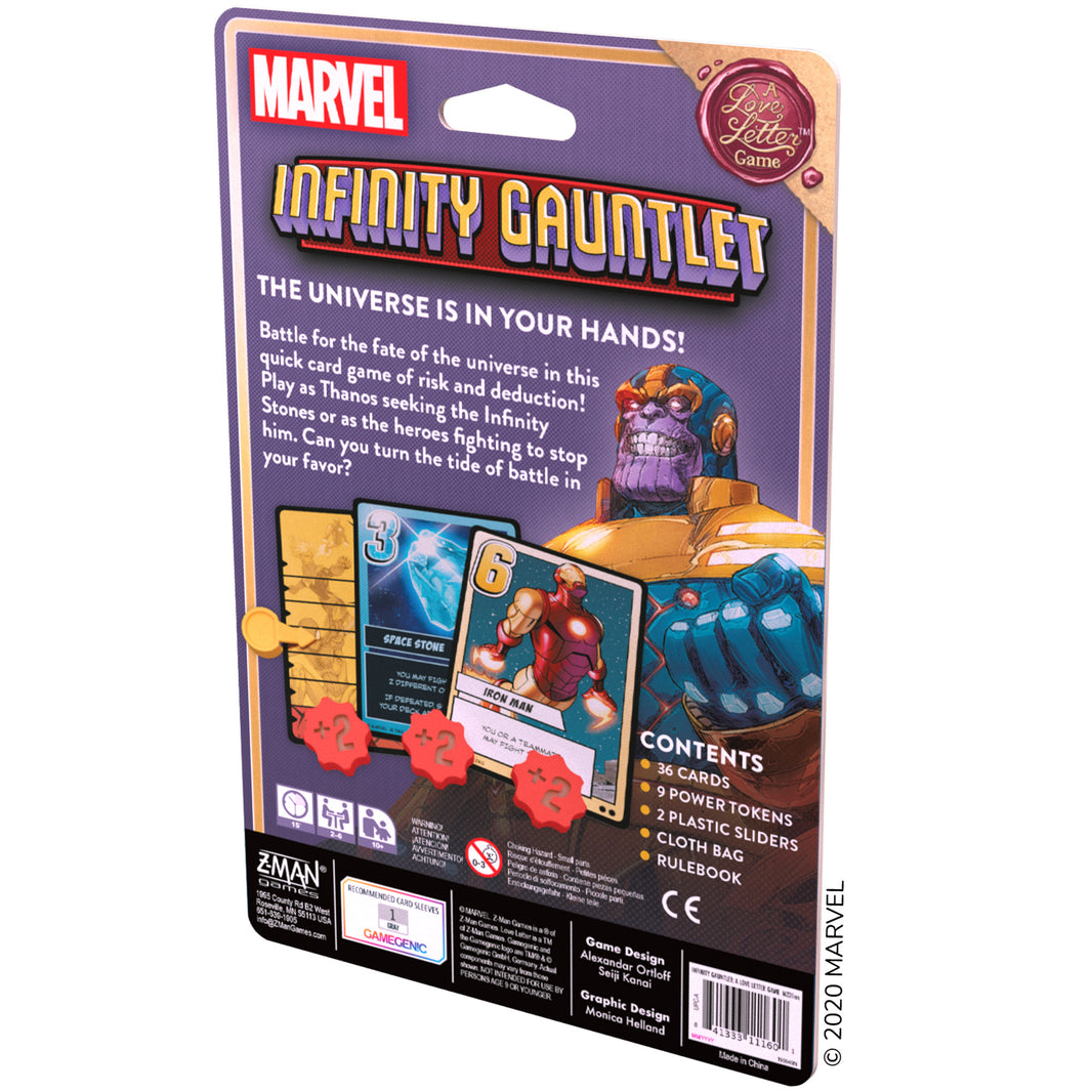 Infinity Gauntlet: A Love Letter Card Game - Marvel Superhero Strategy ...