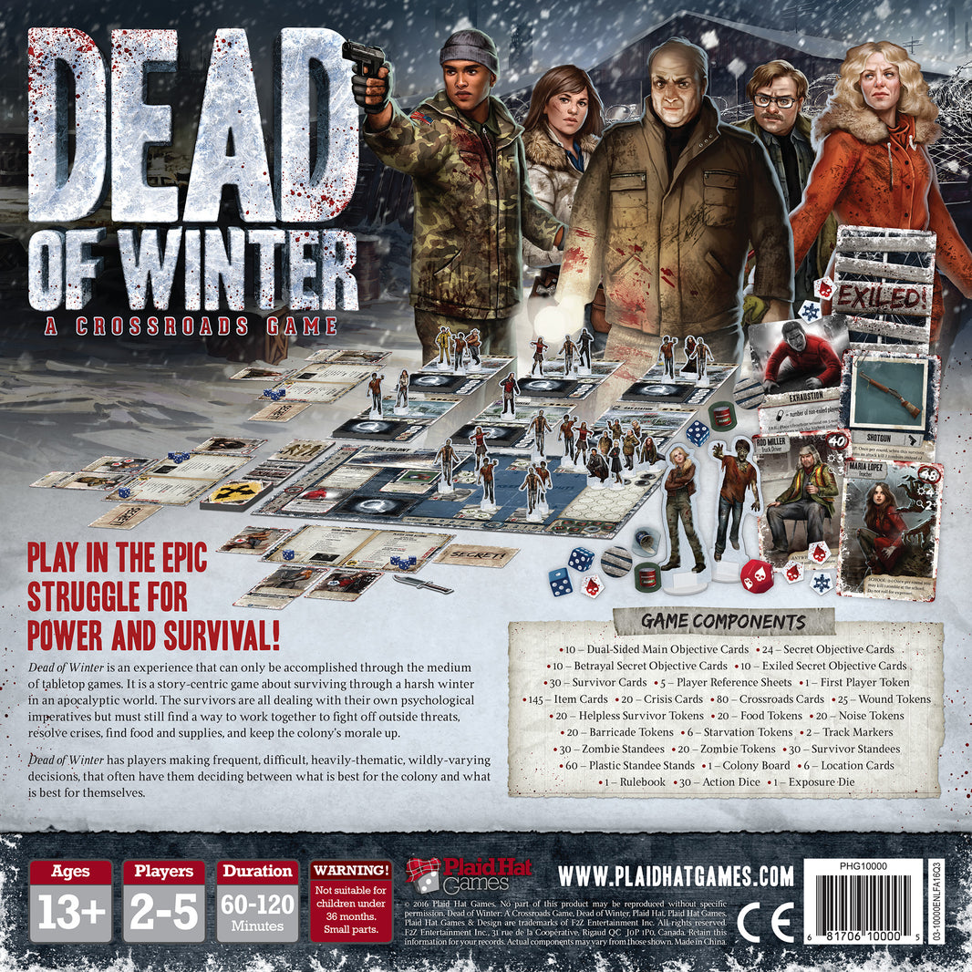 Dead of Winter Board Game - Cooperative Survival Horror Strategy ...