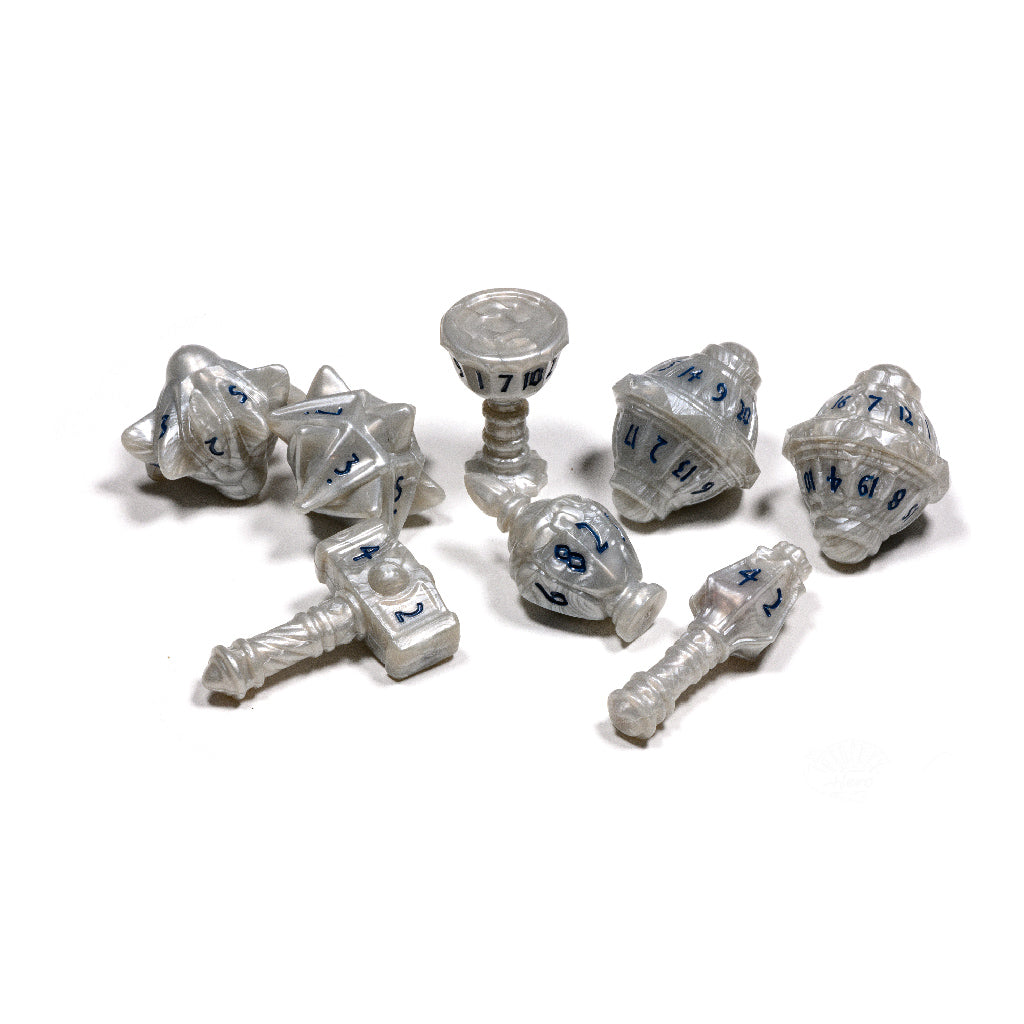 PolyHero Cleric 8 Dice Set Spirited Steel – Asmodee USA