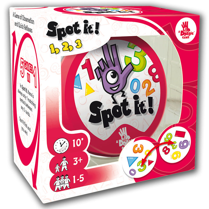 Spot It! 123 Card Game - Fast-Paced Educational Visual Matching Fun ...
