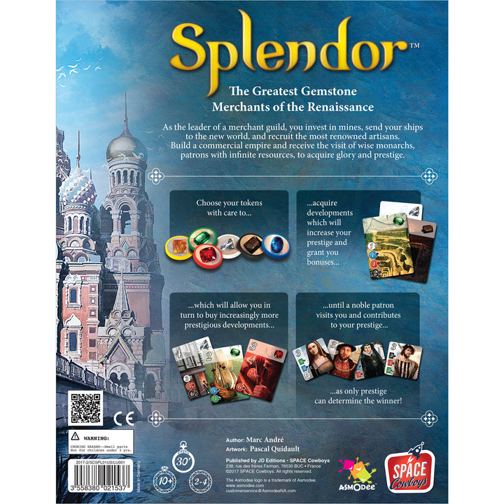 Splendor Board Game - Strategy Game for Prestigious Gems – Asmodee ...