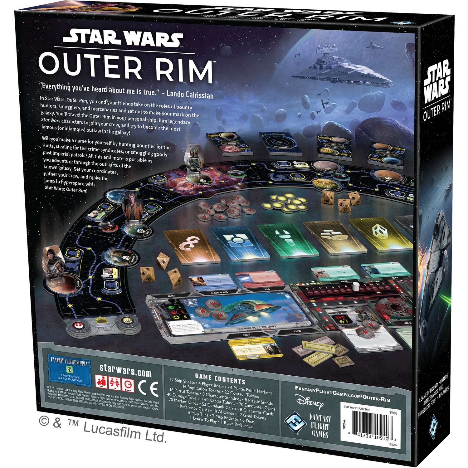 Star Wars Outer Rim Board Game Strategy Game for Adults and Kids ...