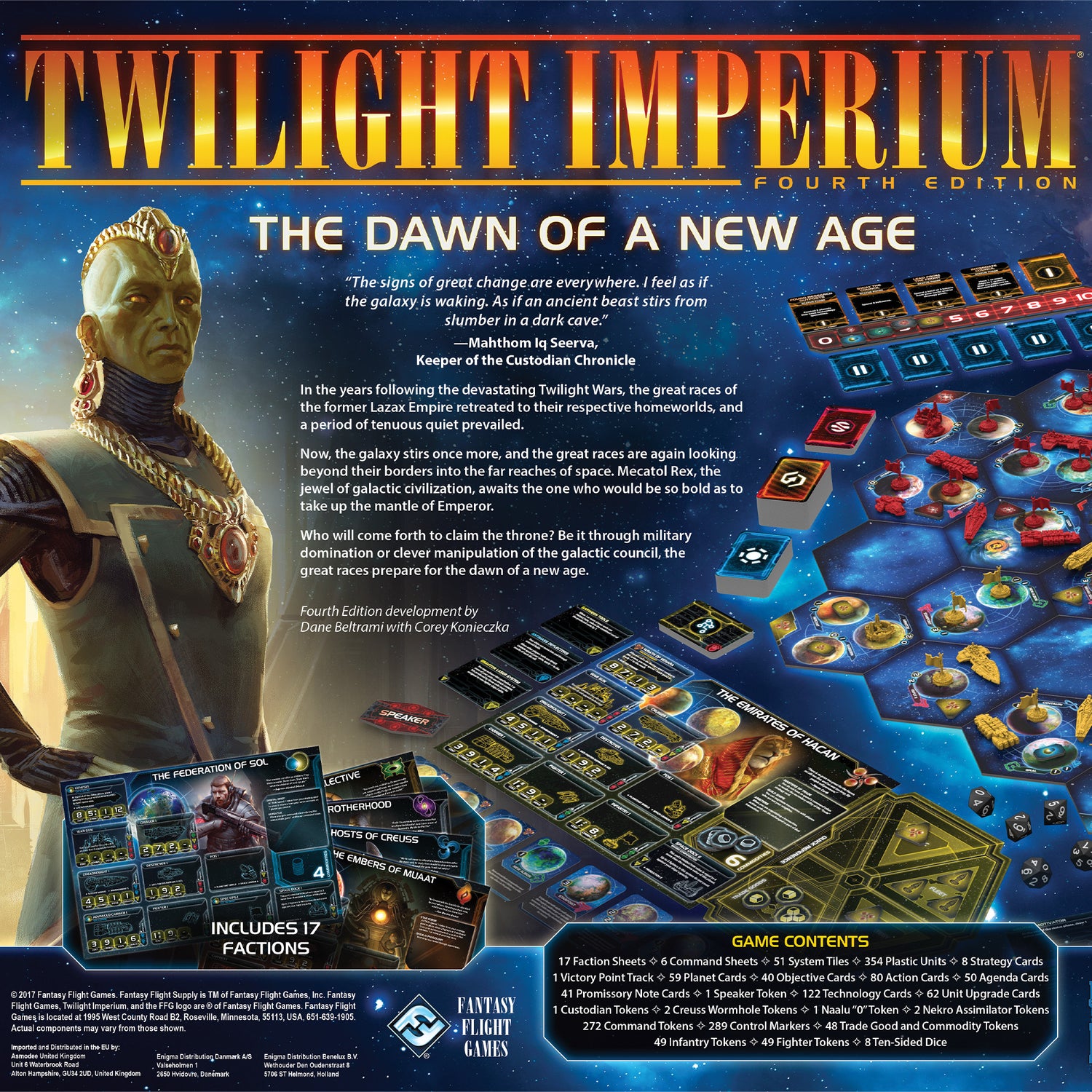 Twilight Imperium 4th Edition Board Game Sci-Fi Strategy Game – Asmodee ...
