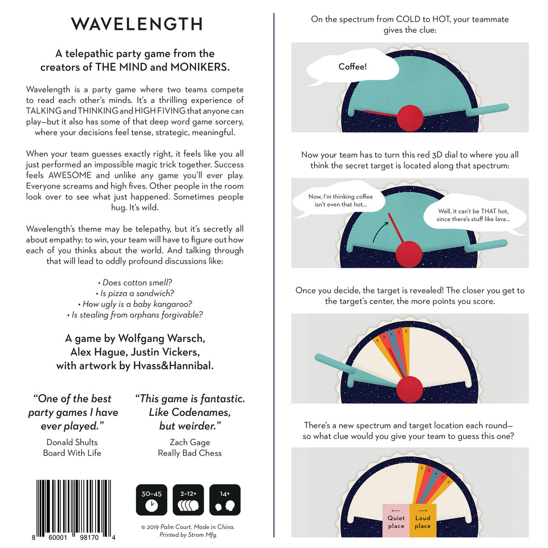 Wavelength Party Game - Mind-Reading and Strategy – Asmodee North America