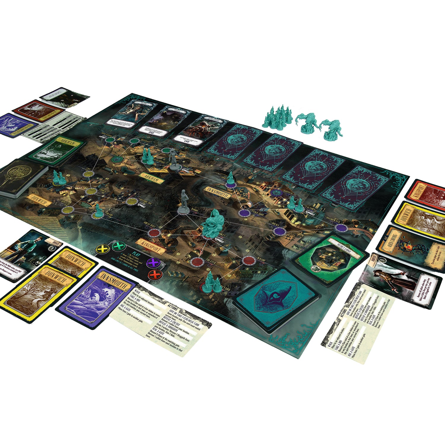 Pandemic Reign of Cthulhu Board Game Cooperative Strategy Game ...